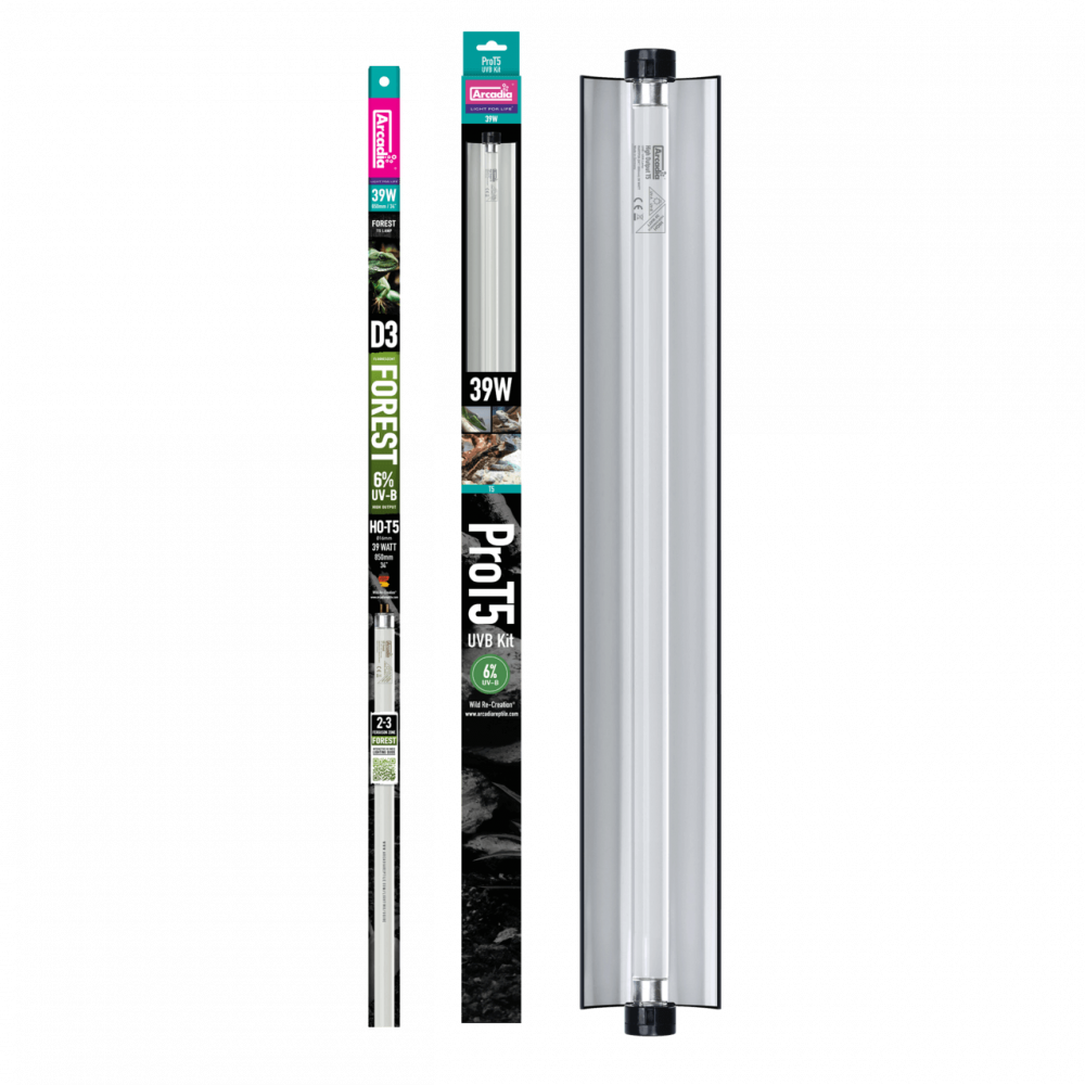 Rampe UVB modulable pour terrarium "Pro T5 UVB Kit - Arcadia