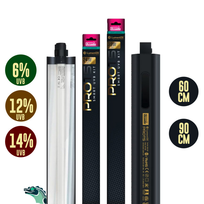 Rampe T5 connectée "LumenIZE Smart UVB Kit D3 and Dragon" - Arcadia