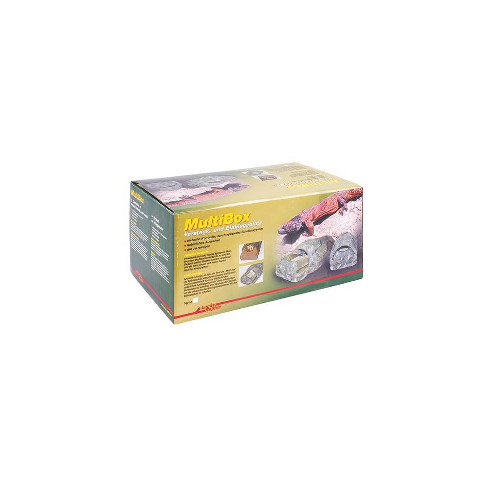 Cachette humide / site de ponte effet roche "MultiBox" - Lucky Reptile