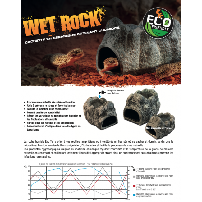 Cachette humide "Exo caverne wet rock" - Exo Terra