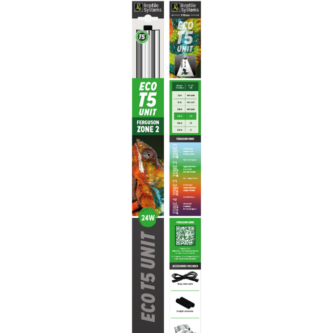 Rampe + tube néon UVB "ECO T5 UNIT" Reptile Systems - Bebesaurus