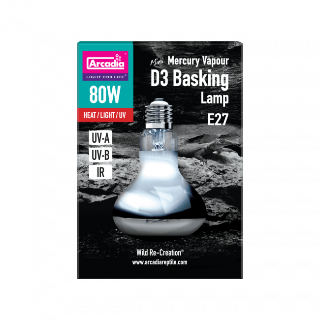 Lampe 3 en 1 UVB 2ND Generation UV Basking Lamp - Arcadia